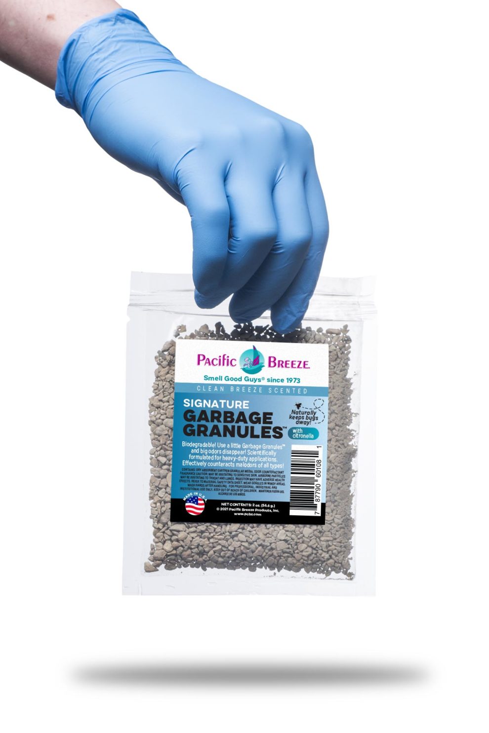 Pacific Breeze Garbage Granules™ Odor Control Packets – Pacific Breeze® USA